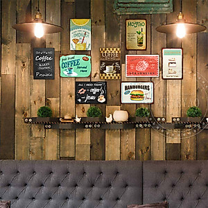 MXJEYAO Tin Sign Retro Style Sign Vintage Compass Vintage Wall Decor for Home Office School Wall Decoration Aluminum Metal Sign Kitchen Garden Restaurants Wall Decor for Bars Cafes 8x12 Inches