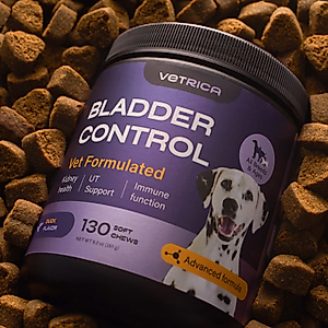 Dog UTI Treatment - Bladder Control Cranberry Chews - Dog Cranberry Supplement for Urinary Tract, Bladder & Kidney Health - Cranberry D-Mannose Soft Treats for Dog Incontinence - Healthy Bladder