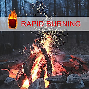 Quantfire Fire Starter-Pack of 144 Charcoal Fire Starters for Campfires, Chimney, Grill Pit, Fireplace, BBQ & Smoker