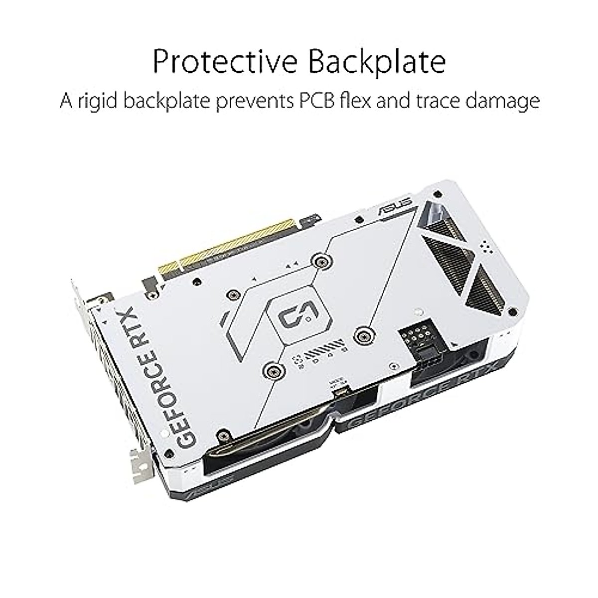 ASUS Dual GeForce RTX™ 4060 OC White Edition 8GB GDDR6 (PCIe 4.0, 8GB GDDR6, DLSS 3, HDMI 2.1a, DisplayPort 1.4a, 2.5-Slot Design, Axial-tech Fan Design, 0dB Technology, and More)