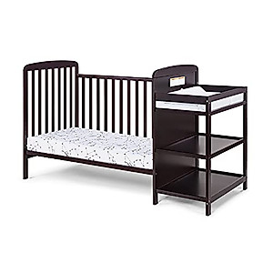 Suite Bebe Ramsey 3 in 1 Convertible Crib and Changer in an Espresso Finish