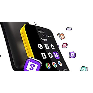 Nokia 8110 4G (2018) Singe-SIM TA-1071 SS 4GB (GSM Only, No CDMA) Factory Unlocked 4G Smartphone (Yellow) - International Version