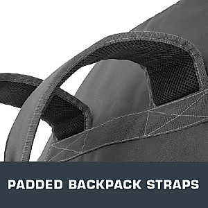 Allen Company Titan Krait Crossbow Case - Soft-Shell Design - Fits Scoped Narrow Limb Crossbows - Oversized Pockets for Bolts, Quivers, and More - Gray/Red - 37" x 19.5"