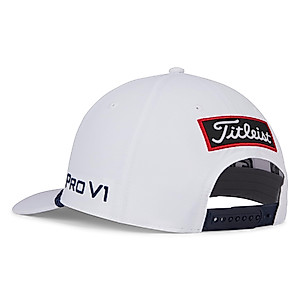 Titleist Men's Standard Tour Rope Golf Hat, White/Navy, One Size