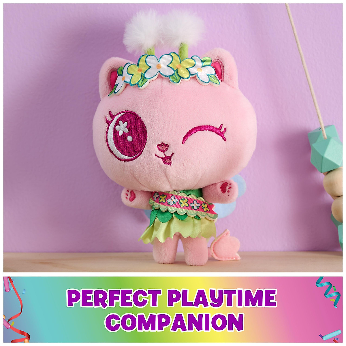 Gabby's Dollhouse, Celebration Series 6-Inch Tall Kitty Fairy Plushies, Stuffed Animal Kids Toys for Girls & Boys Ages 3 and Up