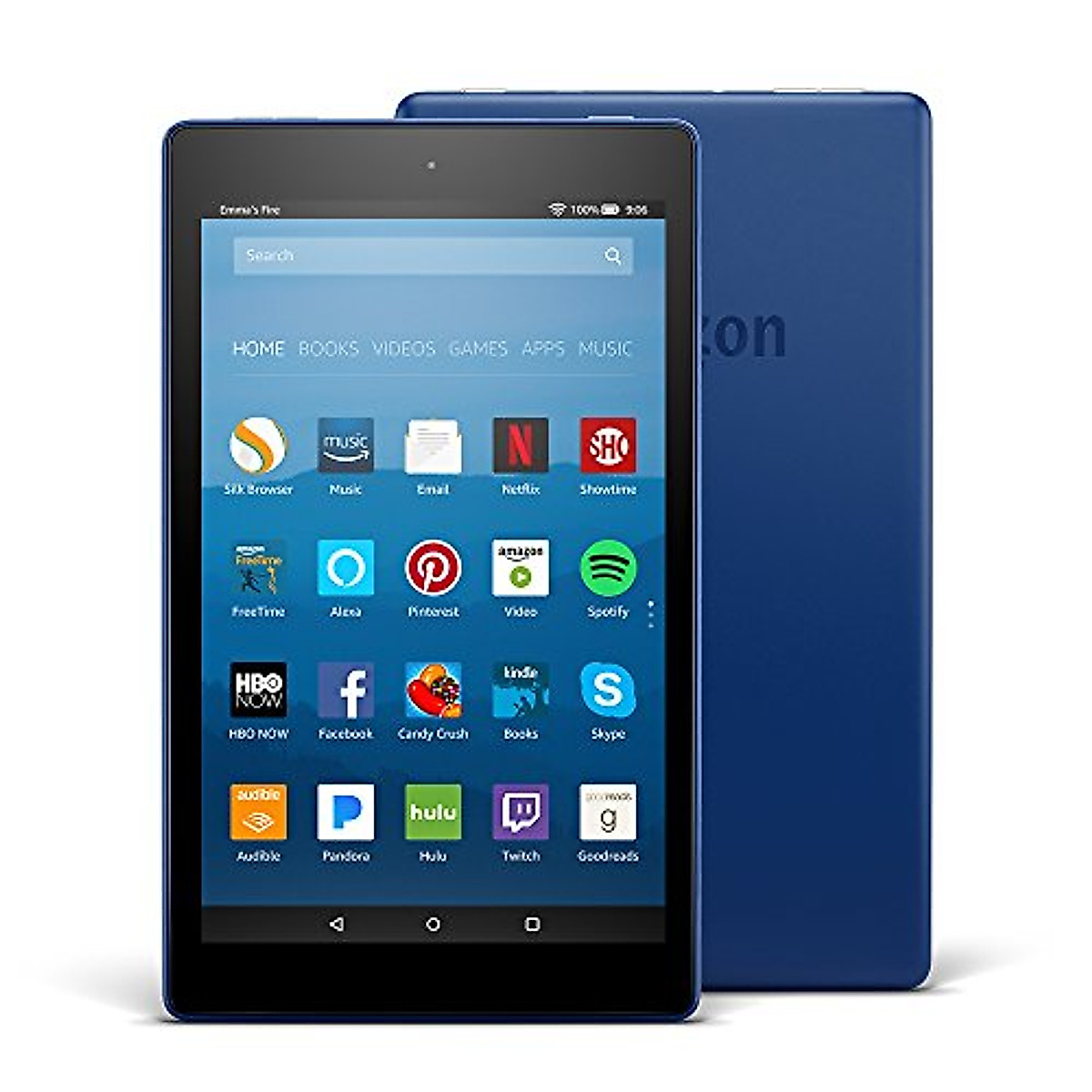Fire HD 8 Tablet with Alexa, 8" HD Display, 32 GB, Marine Blue - with Special Offers (Previous Generation – 7th)