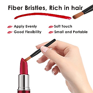 50Pcs/Set Lip Brushes, Disposable Lip Brush Lip Gloss Makeup Brush, Lipstick Gloss Wands Applicator Cosmetic Tool Kits（Black）