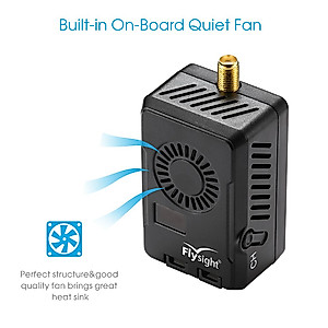 Flysight Black Mamba 5.8Ghz FPV Video Transmitter 40CH Wireless Audio Video FPV Vtx Transmitter for RC Drone MultiTotor Quadcopter (SMA ANT 6-28V,NOT for Gopro)