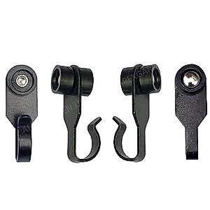 Steel Metal Slide Curtain Track Hooks with Wheels for Gazebo Curtains/Mosquito Net Screen/Rails and Tracks of Gazebo - Quantity of 36 -