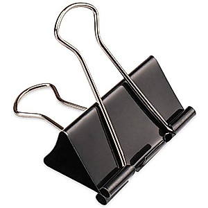 48 Pieces Extra Binder Clips,2 Inch Width,Paper Clips Extra Large for Office Supplies (Black)
