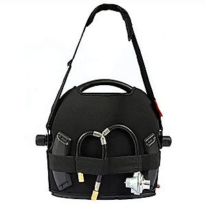 NOMADIQ Portable Propane Gas Grill | Small, Mini, Lightweight Tabletop BBQ | Perfect for Camping, Tailgating, Outdoor Cooking, RV, Boats, Travel (Grill + Sleeve)