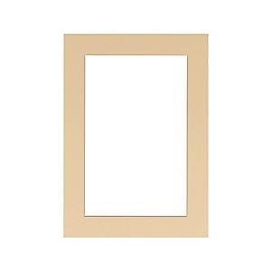 16x20 Mat Bevel Cut for 14x16 Photos - Acid Free Beige Precut Matboard - For Pictures, Photos, Framing - 4-ply Thickness