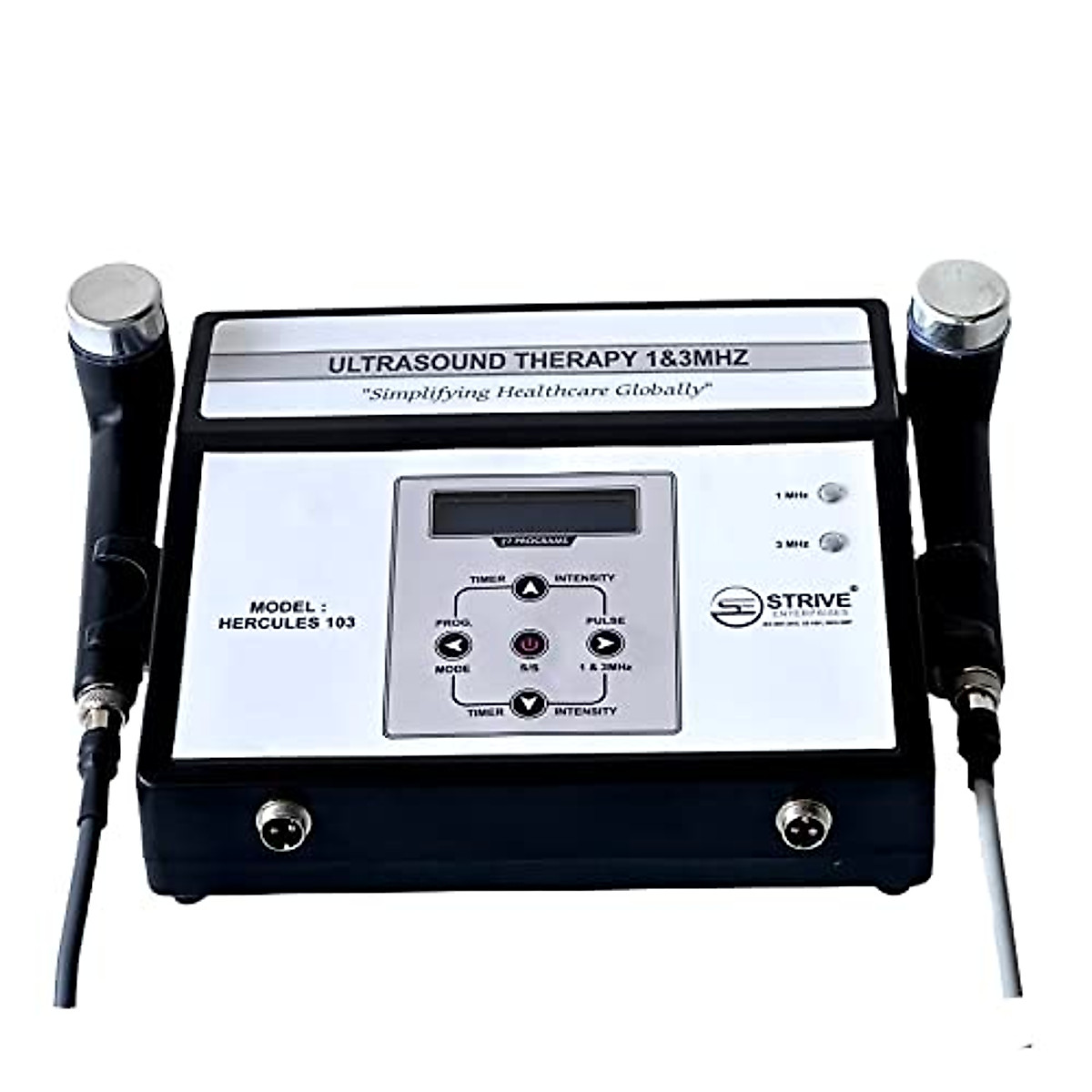 Strive Enterprises 1 &3 MHz Ultra-Sound Th-erapy Machine Ultra-Sound The-rapy Machine 103MHz (White)