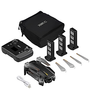 GPS Drone with 4K Camera for Adults, Profesional Long Range 12000ft 4K Video / Image Transmission, 3-Axis Gimbal EIS Anti-Shake HD Camera Quadcopter with Brushless Motor, Auto Return Home, 4km Long Control Range