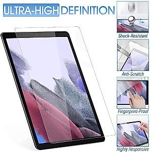 LDSOYIA Galaxy Tab A7 Lite 8.7 2021 Keyboard Case with Screen Protector (SM-T220/T225), Detachable Wireless Keyboard Protective Case Cover with Tempered Glass Screen Protector for Samsung Tab A7 Lite