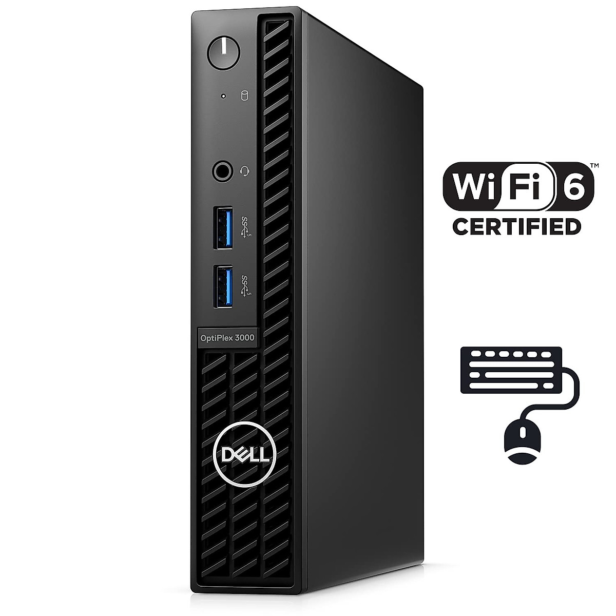 Dell Optiplex 3000 MFF Business Desktop, Intel i5-12500T Processor, 32GB RAM, 1TB PCIe SSD, HDMI, DisplayPort, RJ45, Wi-Fi 6, Wired Keyboard & Mouse, Windows 11 Pro