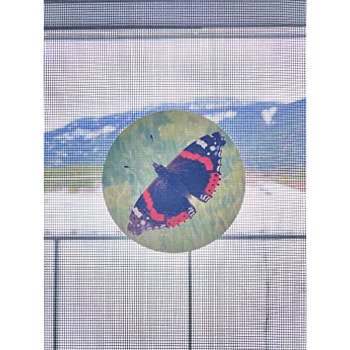 Retractable Screen Door Decals (Stickers) - 6 per Package - Keep Children Safe - Alert Birds, Dogs, Kids - Warn, Protect, Window Safety - Butterflies