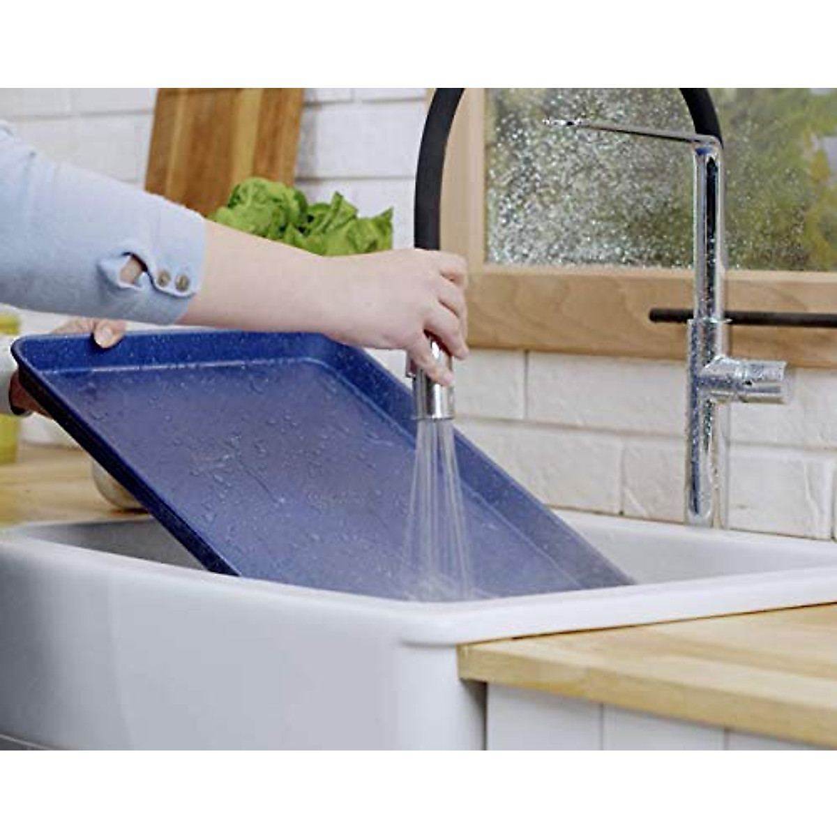 Granitestone Pots and Pans Set Nonstick, 15 Pc Cookware Set & Bakeware Set, Complete Kitchen Cookware Set, Long Lasting Mineral Nonstick Coating, Stay Cool Handles, Ultra Durable, 100% Toxin Free–Blue