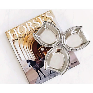 Arthur Court Designs Aluminum Lucky Horseshoe 3-Bowl Bowls Set Server 10.5 inch Diameter 1.5 inch Tall