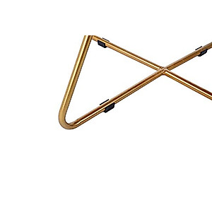 BIRDROCK HOME White Faux Fur Papasan Chair with Pale Gold Legs - Kids Bedroom Moon Chair - Comfy Wide Cushion Seat - Living Room Saucer - Metal - Fluffy Round Seat - Circle