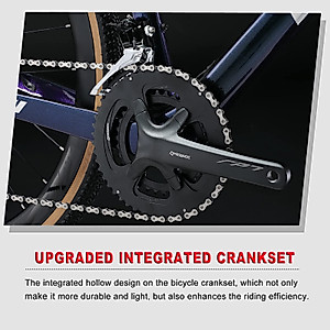 KABON Full Carbon Road Bike, 700C Carbon Fiber Frame Road Bike with Shimano 105 22 Speed Disc Brake Racing Bicycle with Carbon Wheelset (58cm, Red)