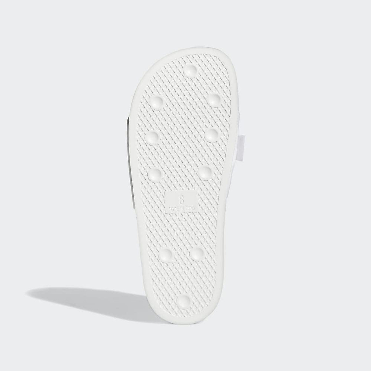 adidas Originals adilette White/White/Black 8 B (M)