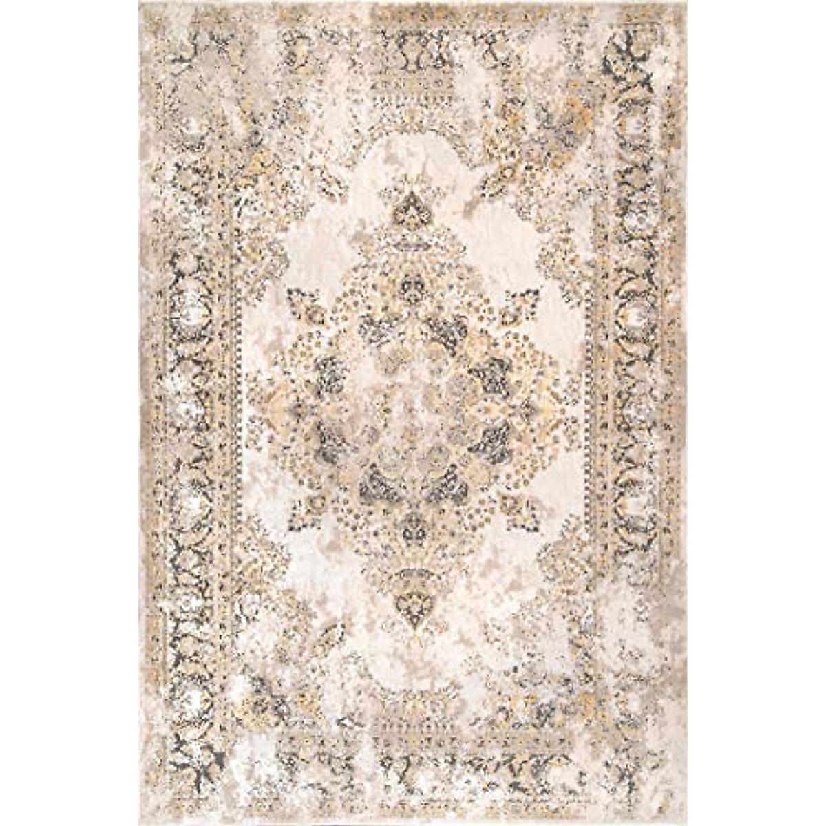 nuLOOM Vintage Medallion Jodee Area Rug, 4' x 6', Gold