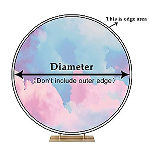 Leyiyi 7.5x7.5ft Blue Round Backdrop Cover Polyester Abstract Gradient Blurry Color Photography Background Adult Child Baby Headshots Photocall Professional Portrait Photo Studio Props