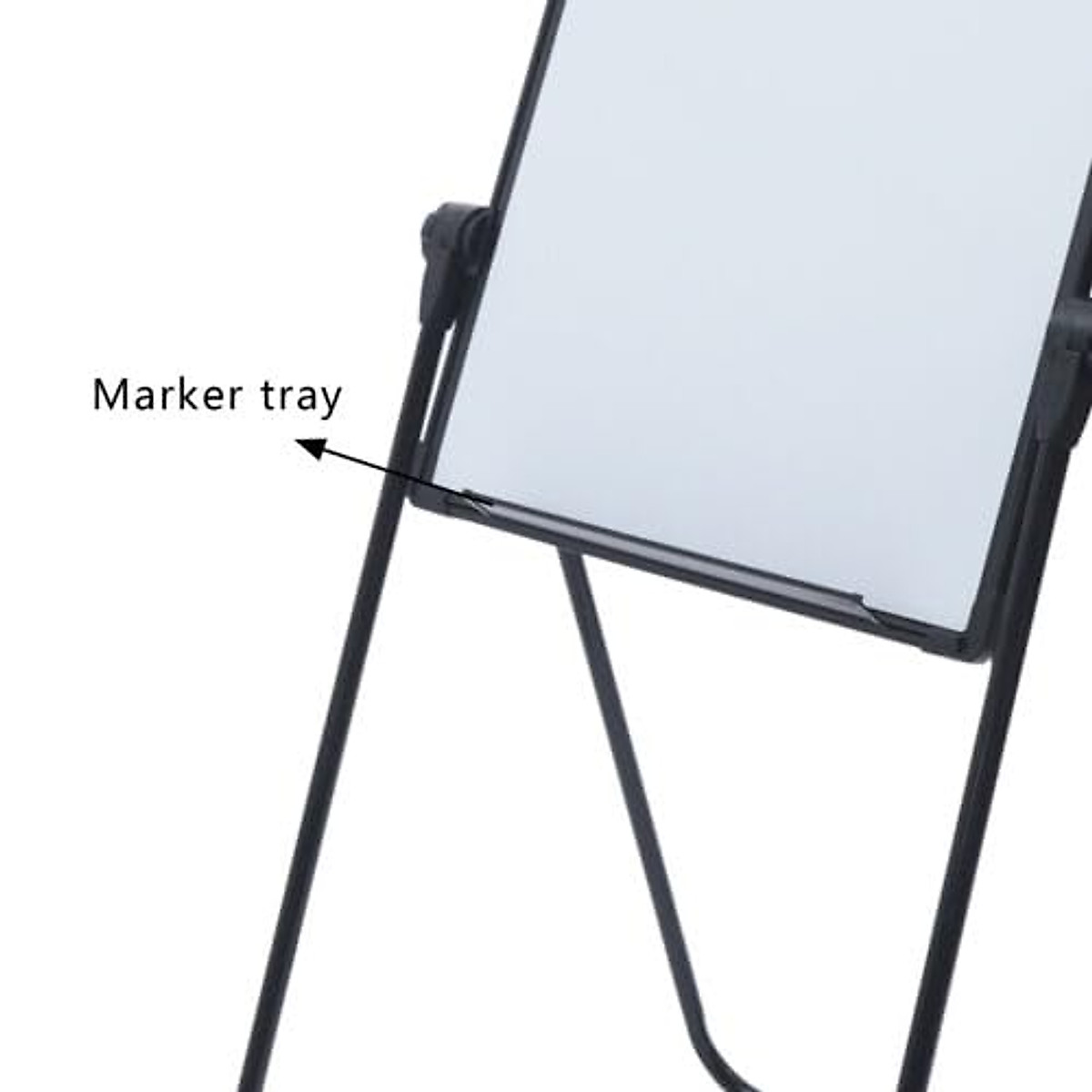 35" X 24" Double-Sided Mobile Dry Erase Board Magnetic Whiteboard Display Stand Rolling W/Marker Tray Writing 360Degree Adjustable Double Sided Flipchart Hook Foldable Framed White