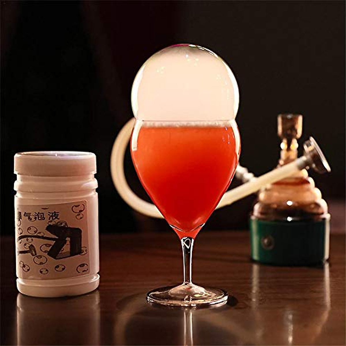 narratorbook Cocktail Smoker Kit Portable Smoking Gun Food Smoker Smoke Infuser for Drinks Molecular Bubble Water Sprayer Handheld Drink Smoker Kit for Bar Kitchen