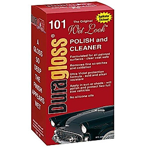 Duragloss 101 Creamy White Automotive Polish and Cleaner, 8 oz, 1 Pack