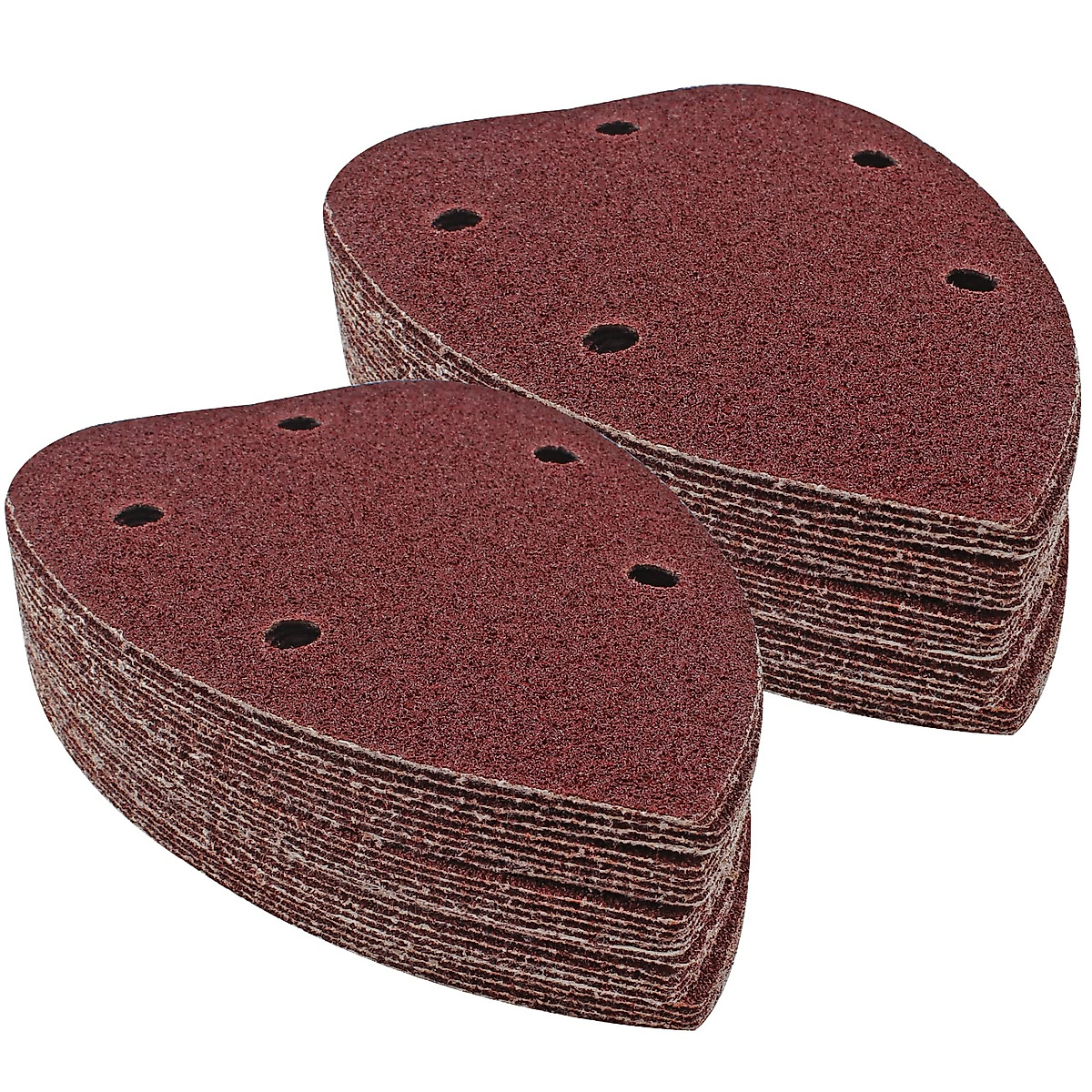 Cionyce 25 Pcs 40 Grit Mouse Detail Sander Sandpaper 5 Hole Mouse Sandpaper Hook and Loop Sander Pads Sanding Sheets for 140mm Sanding Machine