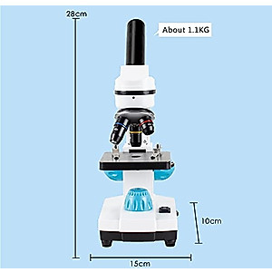 QDLZLG Zoom 2000x Biological Microscope monocular Student Laboratory Lab Education LED USB