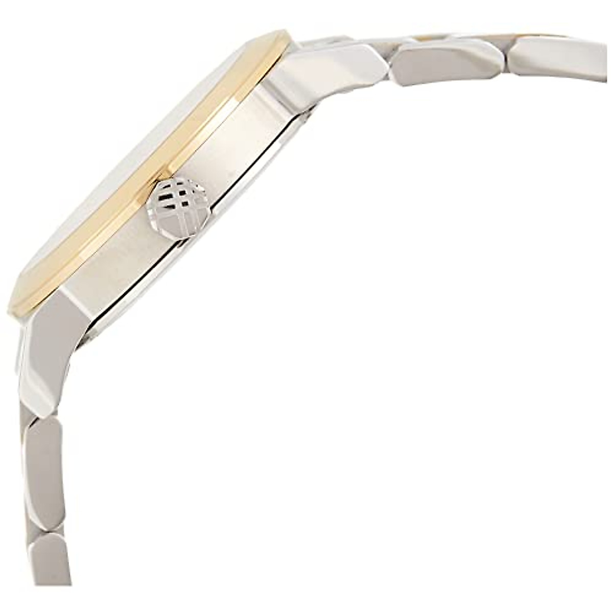 Burberry Silver Dial Two-tone Silver and Gold-tone Bracelet Ladies Watch BU9115