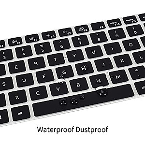 Keyboard Cover for Dell Latitude 5420 5430 5431 14", Latitude 7410 7420 7430 14", Dell Latitude 7520 15.6", Dell Latitude 9000 9420 9430 9510 9520 Keyboard Protective Skin, Black