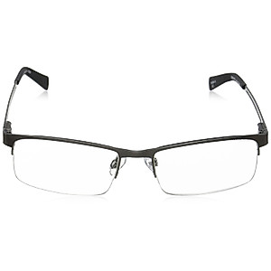 Foster Grant Lamar Reading Glasses, Gunmetal/Transparent, 59 mm
