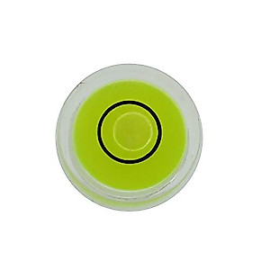 Circular Bubble Spirit Level BY GFNT for Tripod, Phonograph, Turntable Etc 6PCS (18x9mm green)