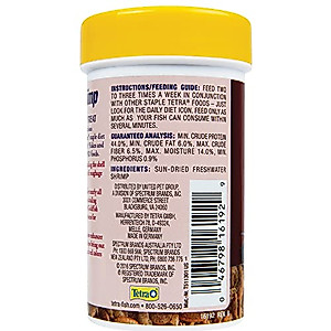 Tetra BabyShrimp 0.35 Ounce, Natural Shrimp Treat For aquarium Fish (033197)