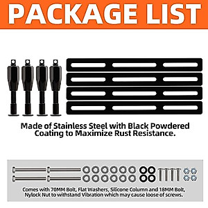 ALL-TOP Recovery Board Mount Kits, Universal Brackets for Traction Tracks, Adjustable DIY Installtion Sets to Roof Racks, Crossbars & Cargo Basket