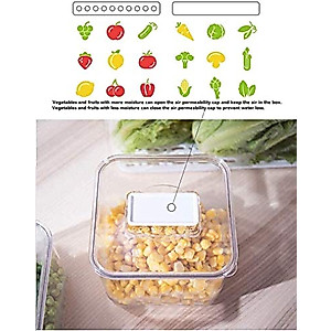 Benzoyl Refrigerator Organizer Bins Lettuce Keeper, Stackable Food Storage Bins Fridge Produce Saver with Removable Drain Tray, Keep Fresh Clear Containers for Berry, Fruits, Veggie -3 Pack