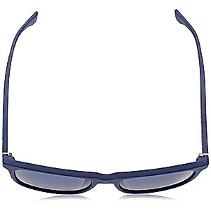 Lacoste Men's L860S Rectangular Sunglasses, Matte Blue/Blue, 56 mm