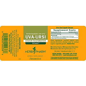 Herb Pharm Uva Ursi Liquid ExtraCount for Urinary System Support, 1 Fl Oz