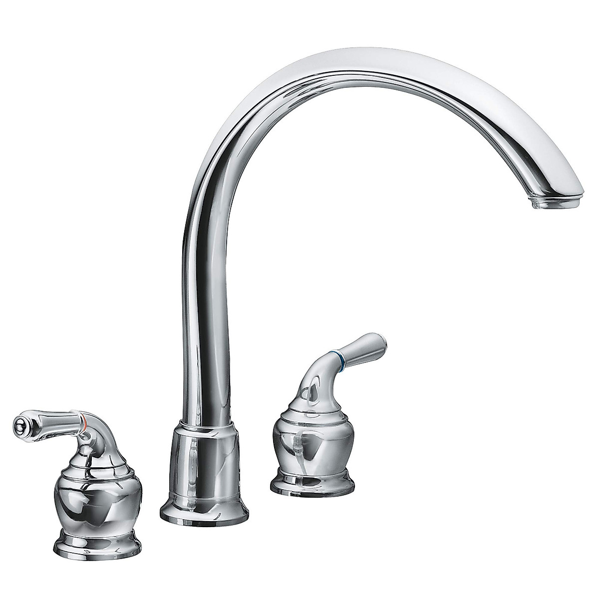 Moen 97557 Monticello Bathroom Sink Faucet Metal Replacement Handle Lever Inserts, Chrome (2-Pack)