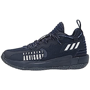 adidas Unisex Dame 7 Extply Basketball Shoe, Team Navy Blue/White/Team Navy Blue, 11 US Men