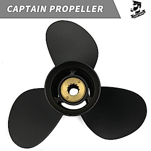Boatman 10 1/2x13 Aluminum Outboard Boat Propeller fit Mercury Engines 25-70 Hp,13 Spline Tooth,RH,OEM NO.48-816704A45