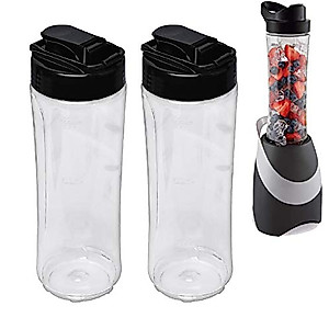 Replacement Cup Parts Compatible with Oster My Blend Blender BLSTPB models and BLSTP2, (2 Pack) 20 OZ Sport Bottle with Lid