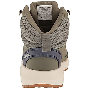 Columbia Women's Trailstorm Peak Mid Hiking Shoe, Stone Green/Nocturnal, 9.5