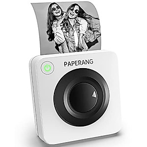 paperang P3 Portable Printer, 300 DPI Thermal Label Printer, Wireless Bluetooth Printer, Supports 3-Inch (80mm) Inkless Printing for Labels, Stickers, Images, QR Codes, and More - White