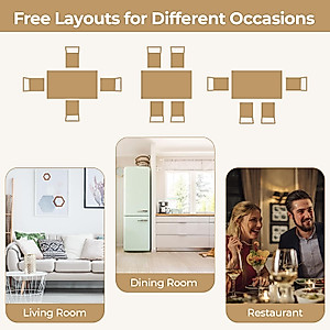 Tangkula Dining Table Set for 4, Farmhouse Solid Wood Dinette Set w/Rubber Wood Legs, Mid-Century Modern Dining Table and Chairs Set for Kitchen, Dining Room (Grey+White)