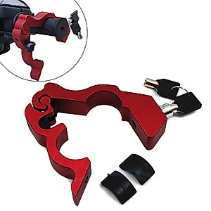 Motorcycle Locks Anti Theft - Motorcycle Lock Heavy Duty for Grip Lock Throttle Lock Brake Locks Anti Theft, Motorcycle Locks Front Brake on Dirt Bike Moped Lock & Motorcycle Accessories